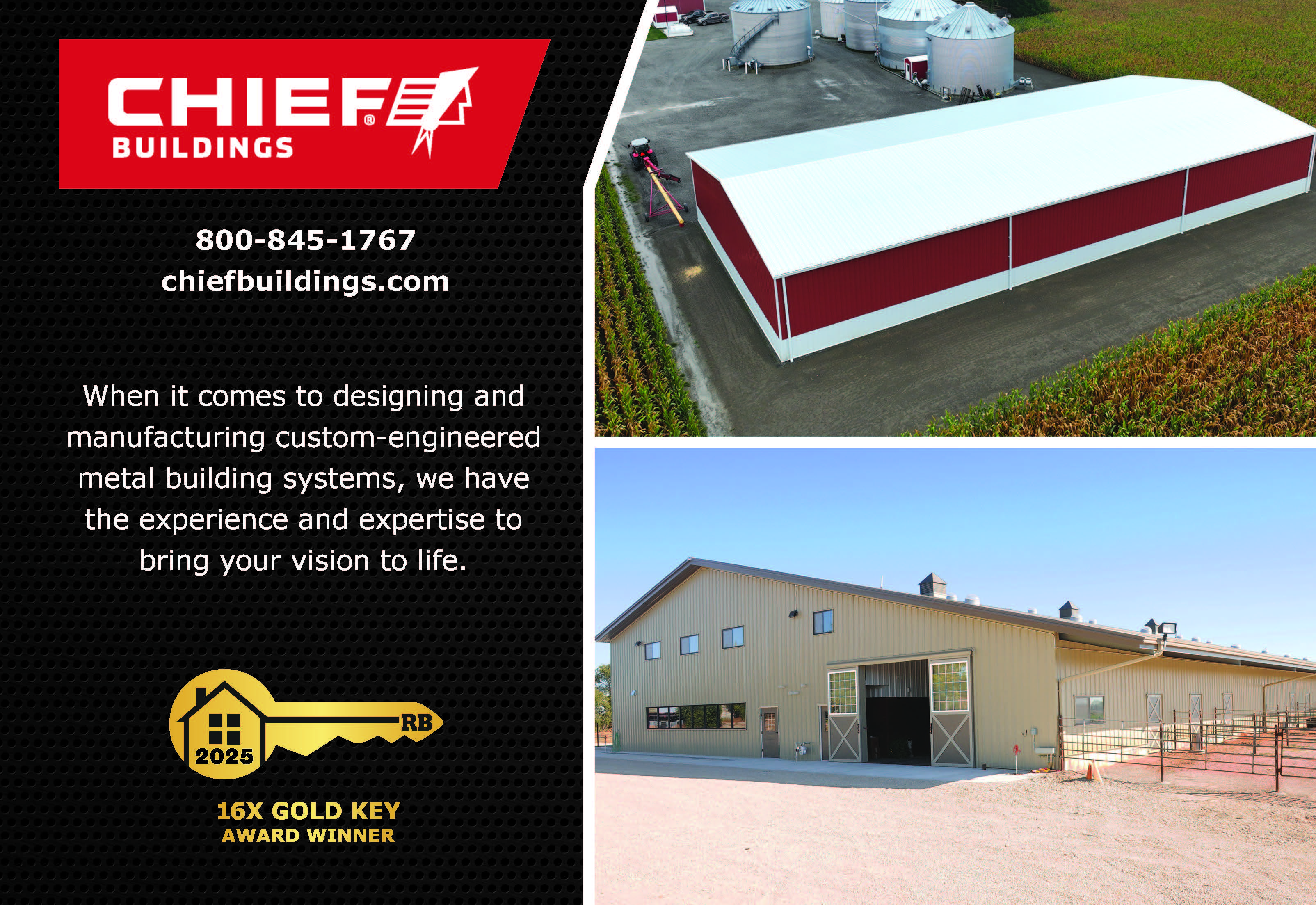 2025 Gold Key of Excellence Award Winner: Chief Buildings | Rural Builder