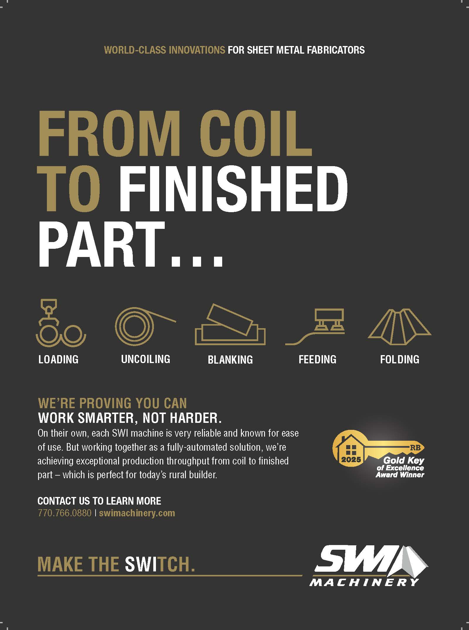 SWI Machinery: Gold Key of Excellence Award Winner 2025 | Rural Builder